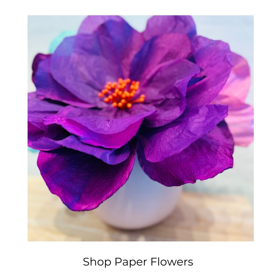 Colourful Handmade Paper Flowers – Basic State
