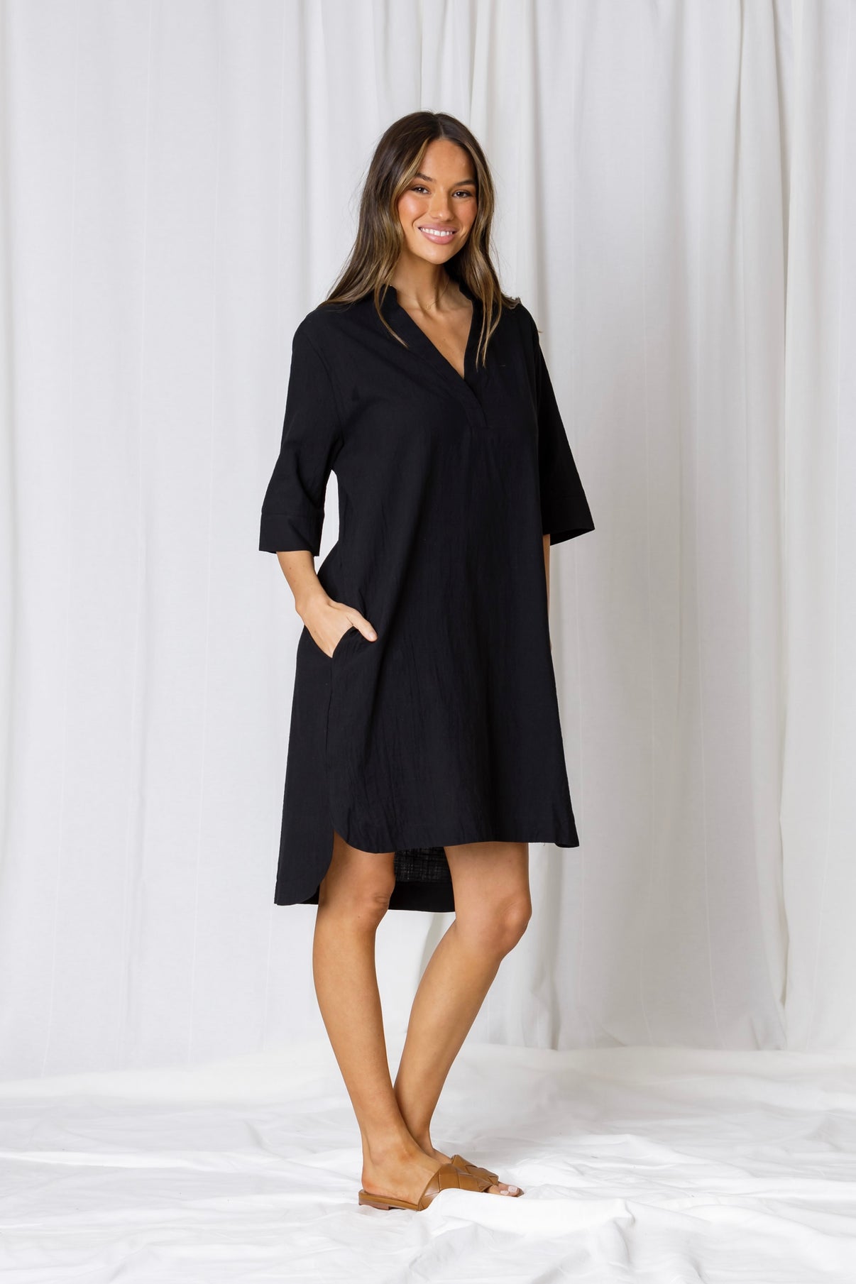 Midi Shirt Dress | Basic State